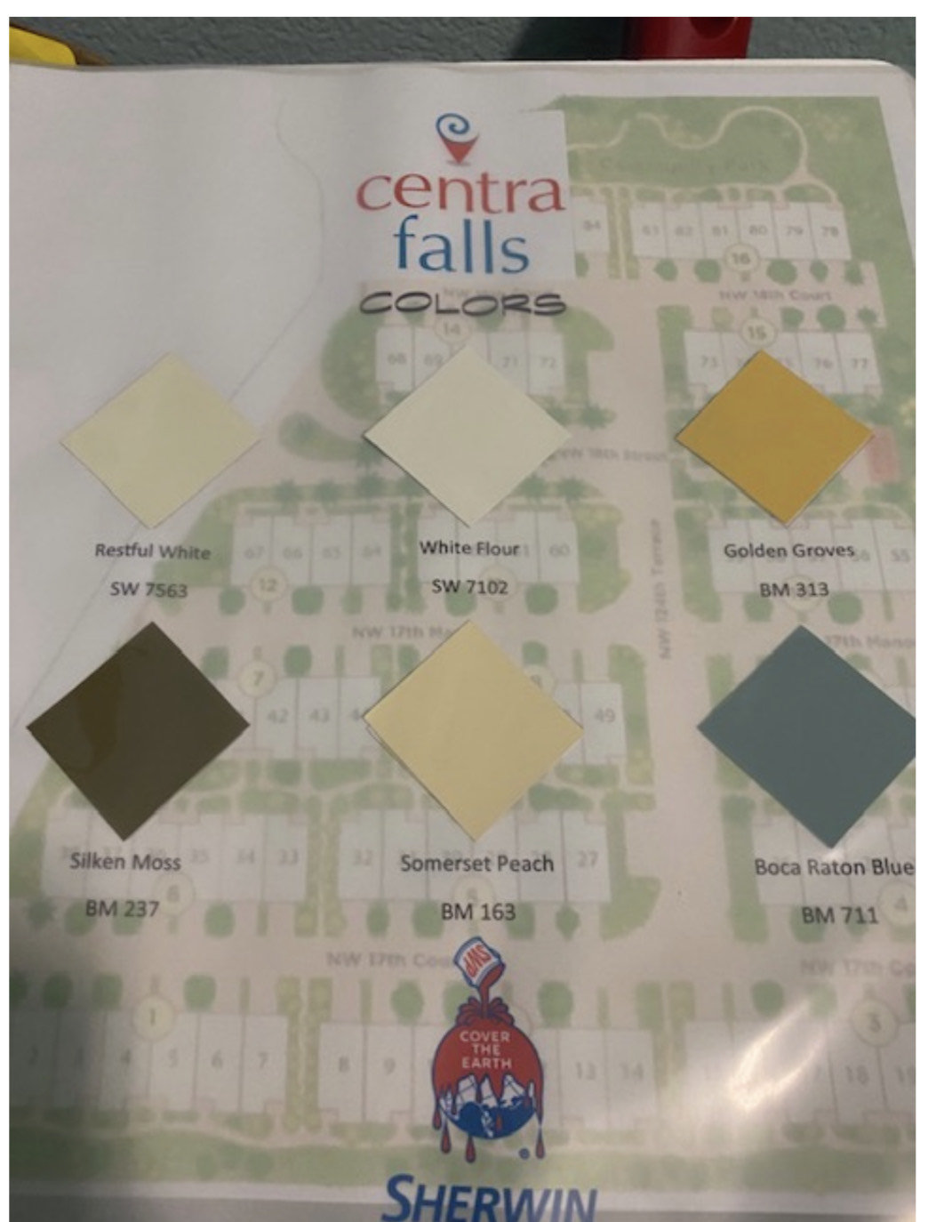 CFW Paint Colors – Centra Falls West HOA